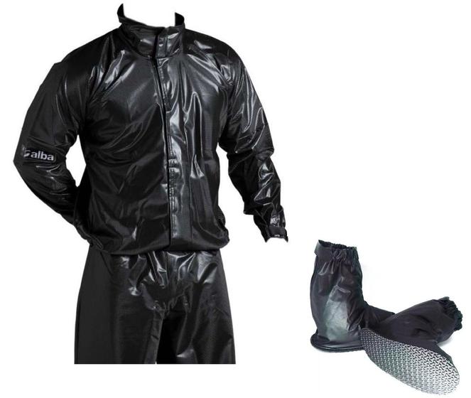 Capa De Chuva Pvc Alba Daytona + Par Polainas Piracapas - Alba ...