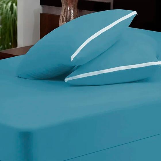 Capa de Colchão Casal 30cm Malha 100% Algodão Fio30/1 Sonhos & Anjos ...