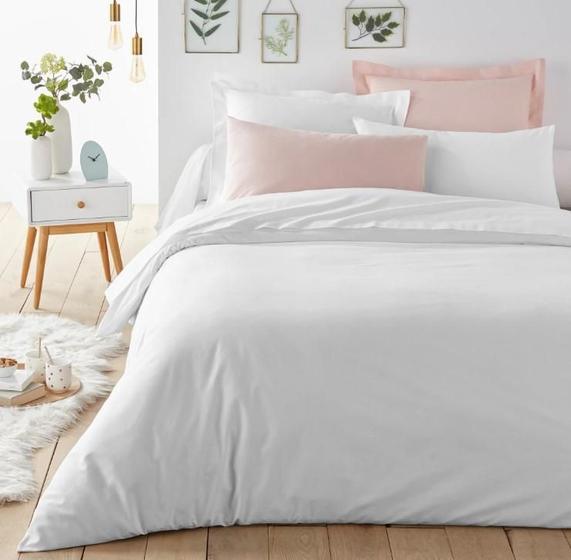 Capa De Edredom Duvet Algodão Queen Size Com Zíper - Nanda Enxovais ...