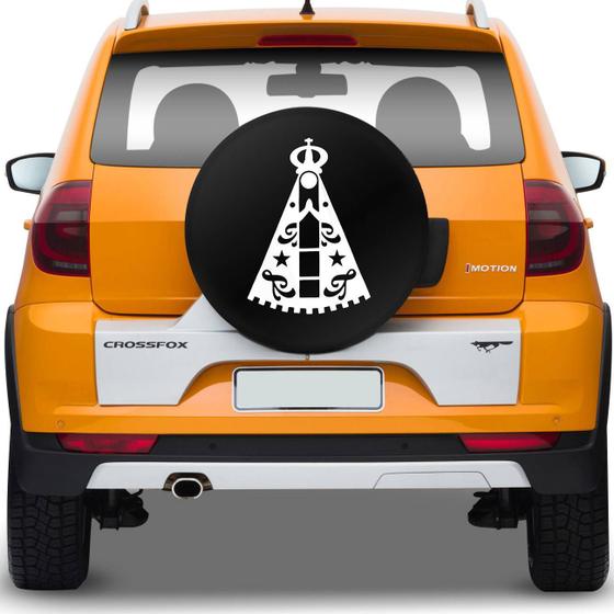 Capa De Estepe Crossfox 2005 A 2018 Nossa Senhora Preto E Branco Com Cadeado - Splody - Capa de ...