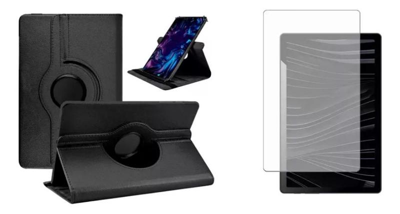 Capa Giratória 360 + Película Vidro + Caneta Touch Para Tablet Vaio ...