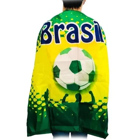 Capa Grande Brasil Copa Do Mundo 90cm x 1,40m Torcedor Torcedora ...