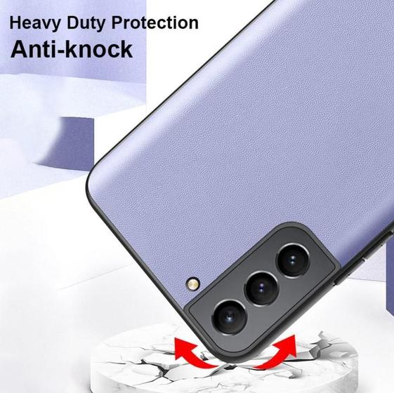 Capa Luxo De Couro Pu Para Samsung Galaxy S22 Ultra - Roxo - Codeplus ...
