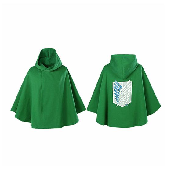 Capa Manto da Tropa de Exploração Anime Attack On Titan Personagem Eren ...