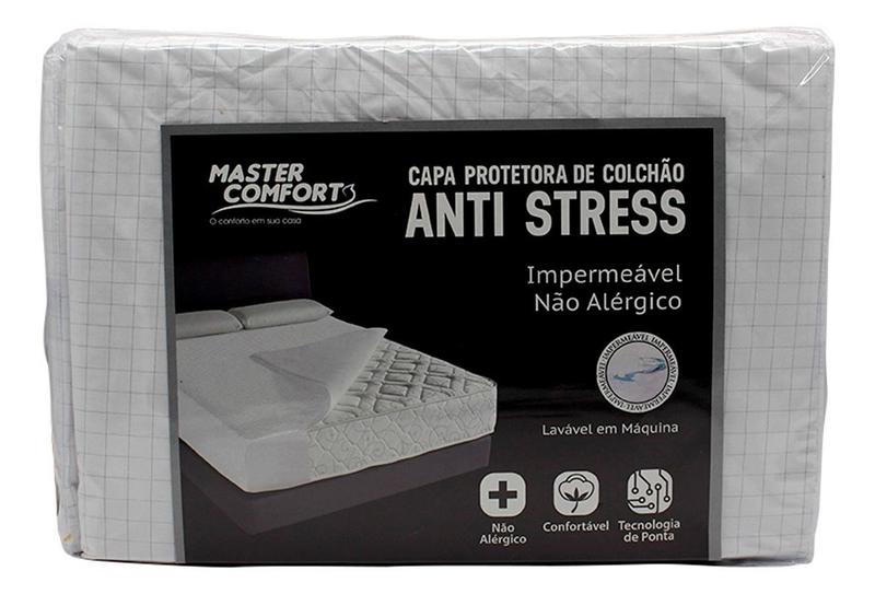 Capa Para Colchão Casal Impermeável Anti-Stress Peletizado - Master ...