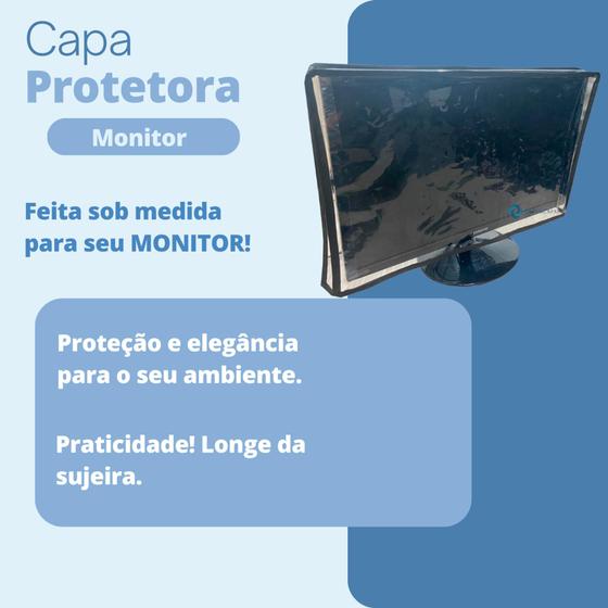Capa para monitor led gamer 25/26 e 27 pol. pvc cristal - Clean Capas ...