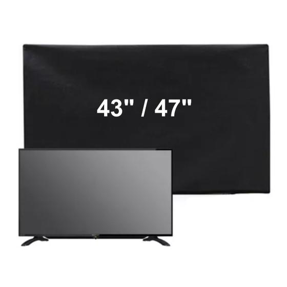 Capa Para Tv 43 e 47 Polegadas material sintético Impermeável - RevCar ...