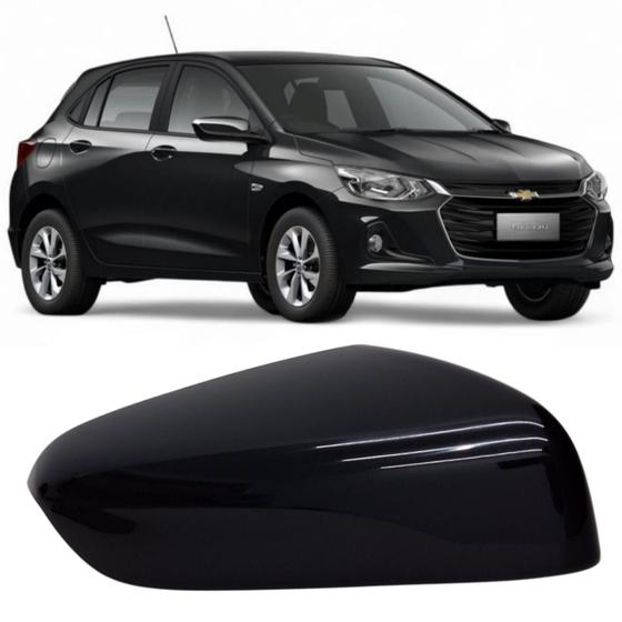 Capa Retrovisor Onix 2020 2021 2022 2023 2024 2025 Preto Lado Direito S/ Furo Sensor Original ...