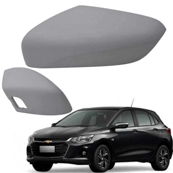 Capa Retrovisor Onix Plus 2020 2021 2022 2023 2024 2025 Primer Lado Esquerdo Com Furo Sensor ...