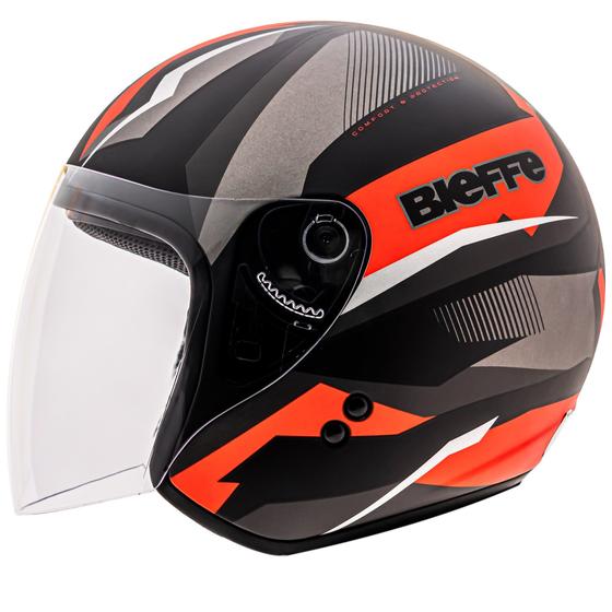 Capacete Aberto Bieffe Allegro Vtr Vermelho Oculos Interno - Capacete ...