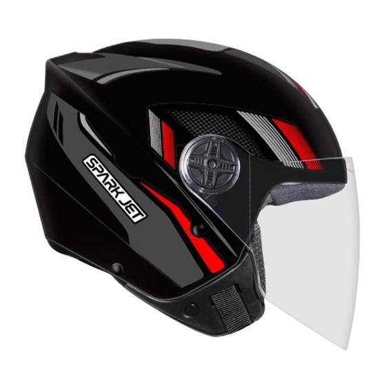 Capacete Aberto Moto Scooter Spark Jet Ebf Borboleta Cores - Ebf ...
