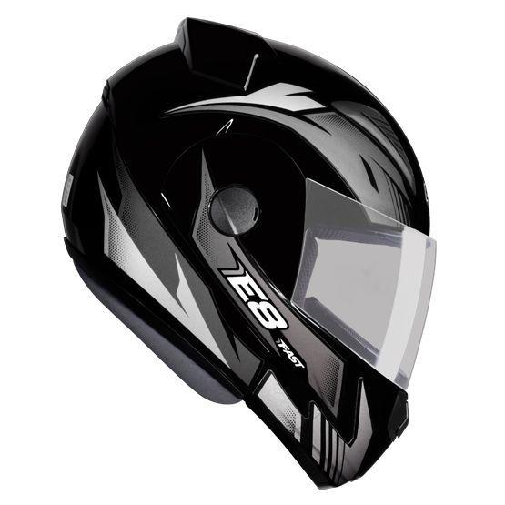 Capacete Articulado Ebf E8 Fast Prata Brilhante (Robocop) Masculino e Feminino - Capacete de ...
