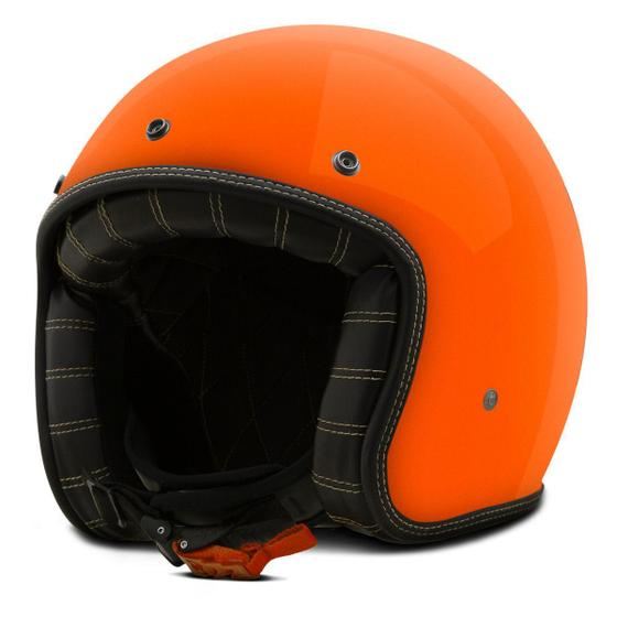 Capacete Custom Aberto Etceter Solid Old School Vintage Chopper ...