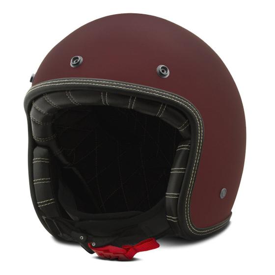 Capacete Custom Aberto Old School Etceter Solid Fosco Vintage Harley ...