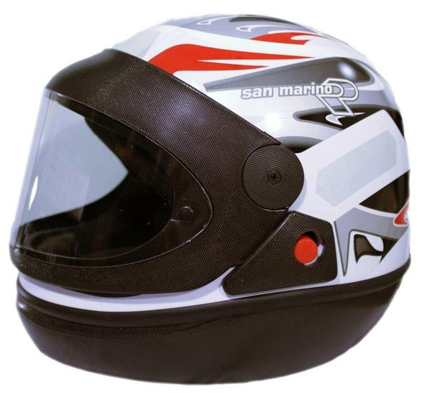 Capacete de Moto Branco San Marino 60 - Taurus - Capacetes de Moto ...