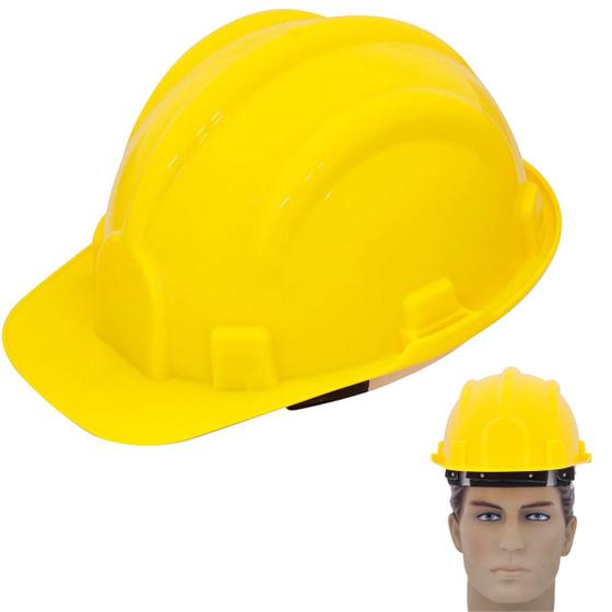 Capacete de Segurança Aba Frontal Epi Obra Amarelo Delta Plus - Pro ...