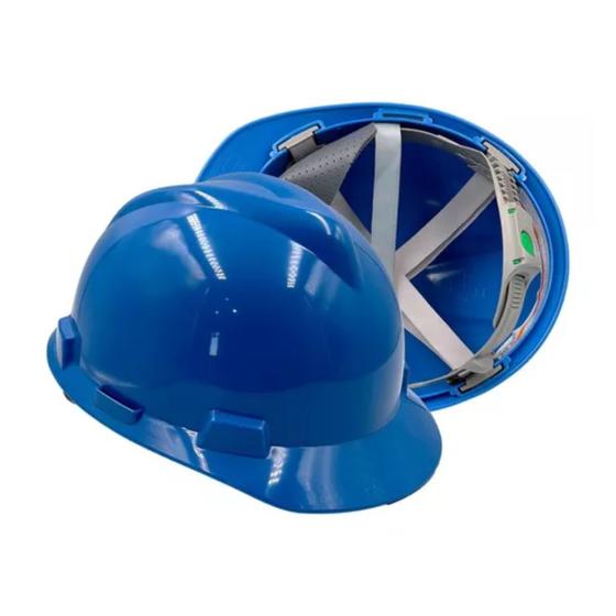 Capacete de segurança proteção regulável com jugular cores variadas ...