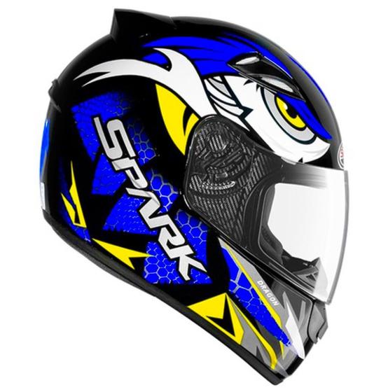 Capacete Ebf New Spark Dragon Azul - Capacete de Moto - Magazine Luiza