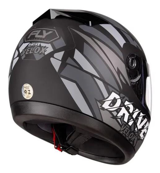 Capacete Fly Drive HG Velox preto fosco/grafite - Capacetes de Moto ...