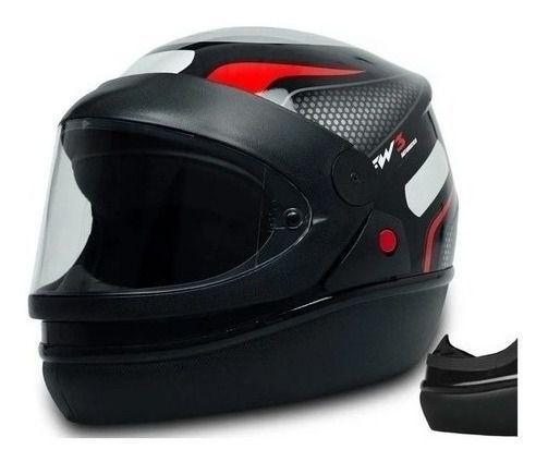 Capacete fw3 automatic adesivo vermelho 56 - Fw3 Capacetes - Capacetes ...