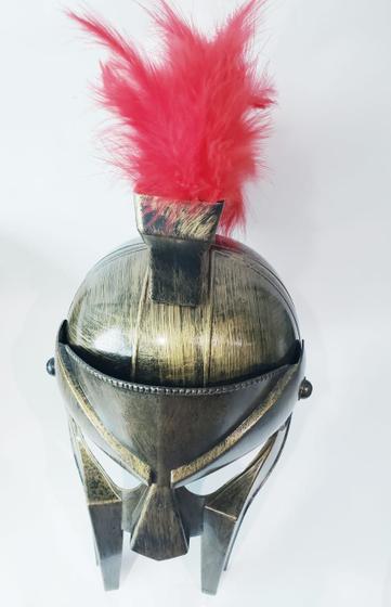 Capacete gladiador romano elmo com pena cosplay fantasia - Lynx ...