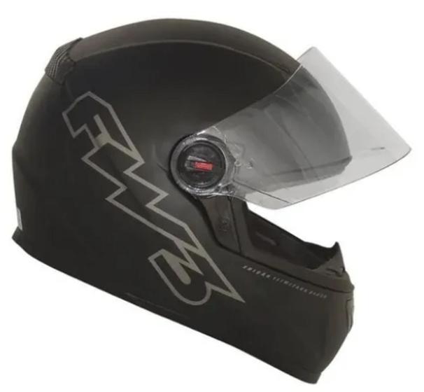 Capacete gtx classic com viseira solar - preto fosco - fw3 - Capacetes ...