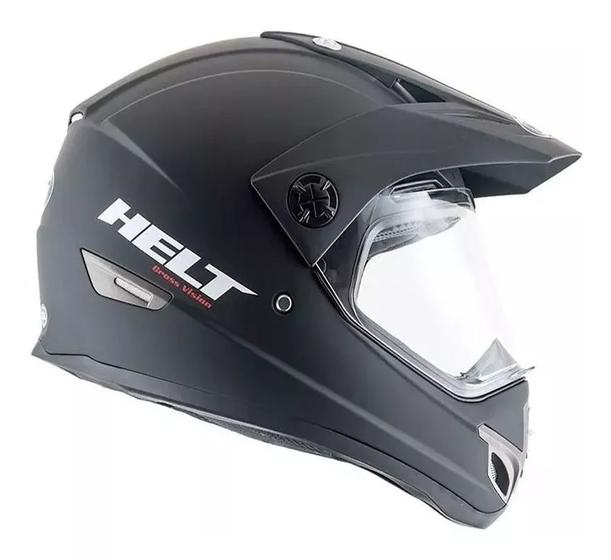 Capacete helt cross vision preto fosco - Capacetes de Moto - Magazine Luiza
