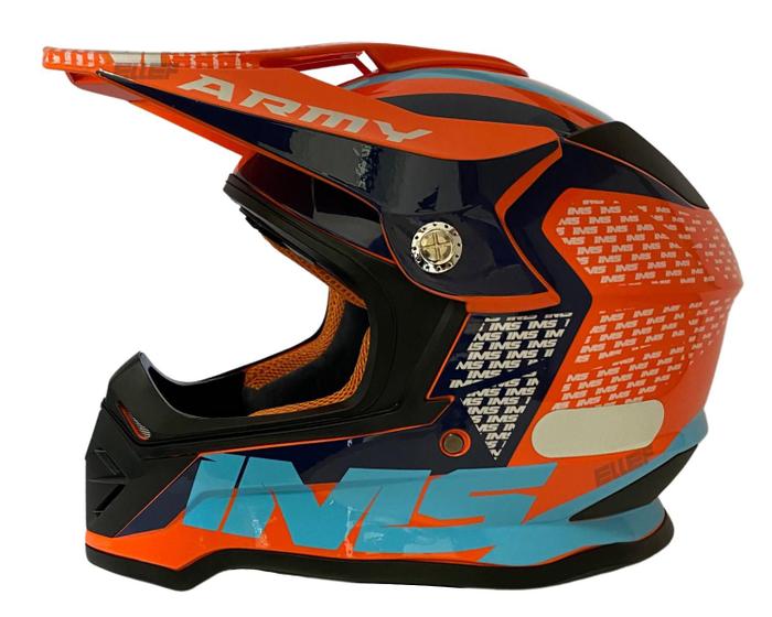 Capacete Ims Army Motocross Corridas Tamanho 60 Corrida Trilha ...