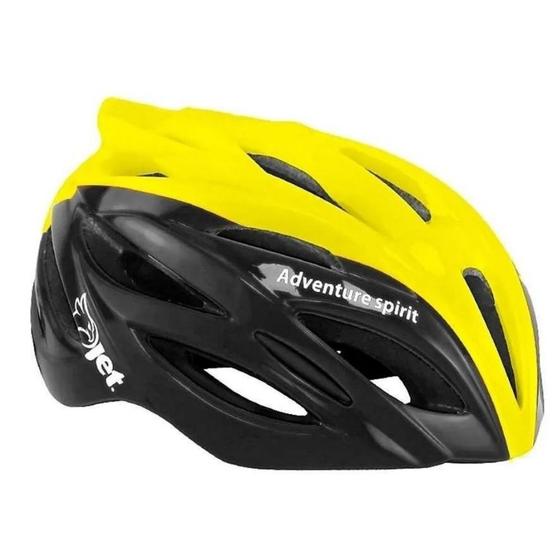 Capacete Jet Adventure Bike Hornet Preto e amarelo - Capacetes de Moto ...