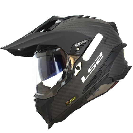 Capacete Ls2 Explorer C MX701 Carbono Preto Fosco Big Trail - Capacete ...