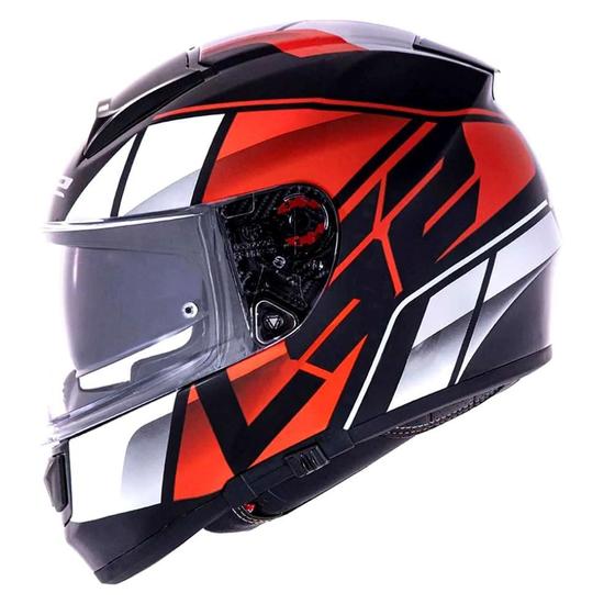 Capacete LS2 FF397 Vector Evo FT2 Kripton black red white - Brms ...