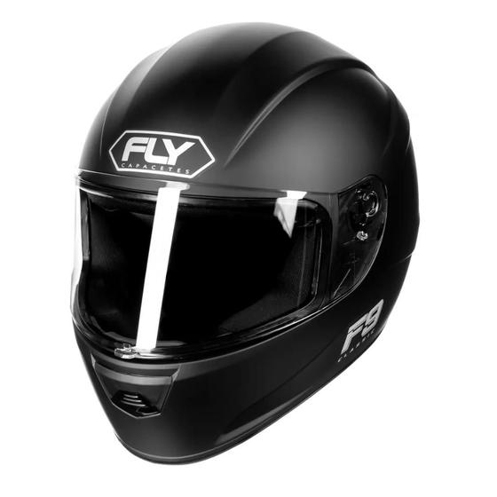 Capacete Masculino Preto Fosco Fly F9 Classic Esportivo - Capacete de ...
