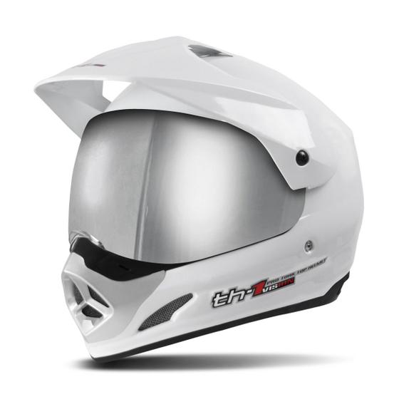 Capacete Moto Cross Fechado Esportivo Pro Tork Th1 Vision Viseira ...