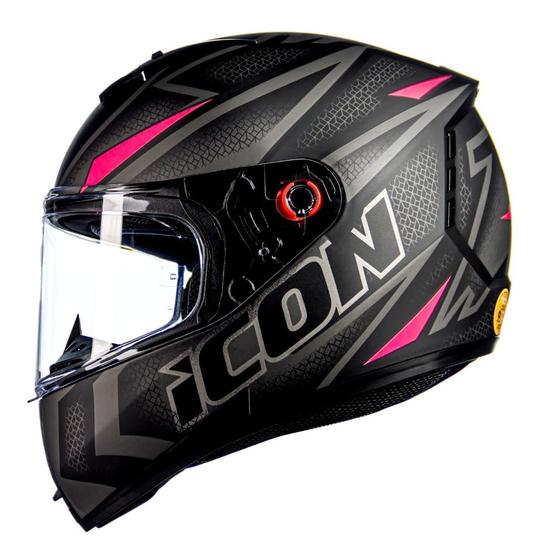 Capacete Moto Feminino Peels Icon Fast 23 Preto Rosa Esportivo C/ Selo ...