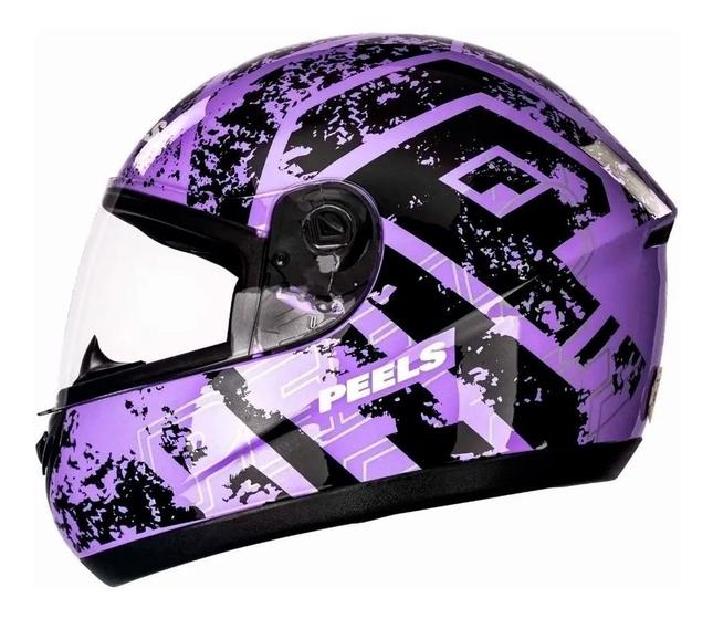 Capacete Moto Masculino Fechado Peels Spike Mob Roxo - Capacetes de ...
