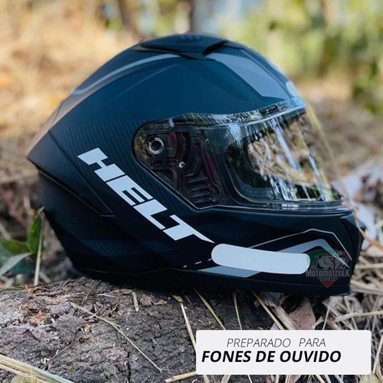 Capacete moto preto Helt Avant masculino feminino - Capacete de Moto ...
