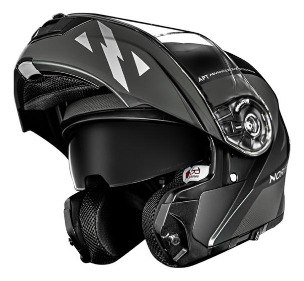 Capacete Moto Robocop Escamoteável Norisk Defender Motion Articulado C ...