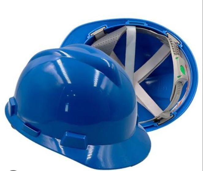 Capacete MSA com suspensão PUSHKEY com jugular CA: 498 - Capacete de ...