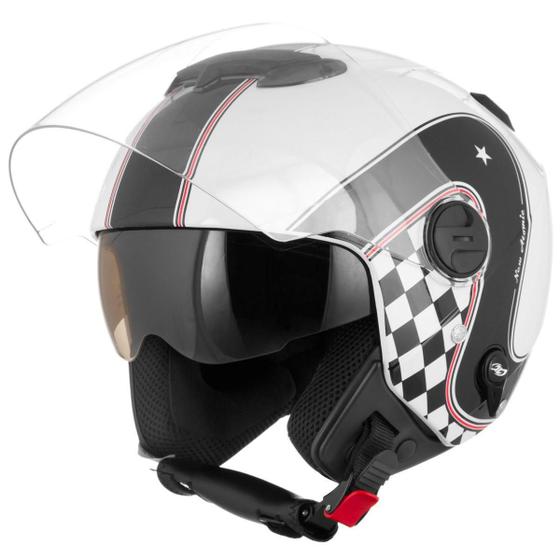 Capacete New Atomic Vintage Branco 60 - Pro Tork - Capacetes de Moto ...