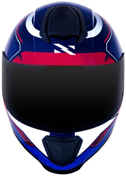 Capacete Norisk FF802 Razor SpeedMax Azul/Branco/Vermelho - Capacete de ...