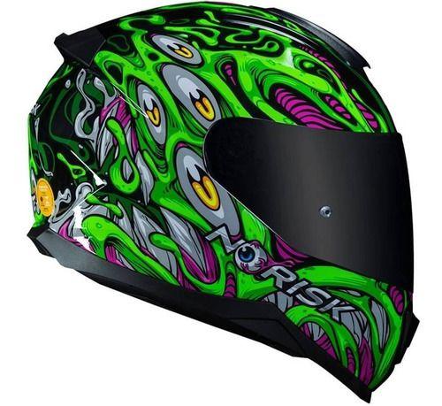Capacete Norisk Razor Parasite - Verde - Capacetes de Moto - Magazine Luiza