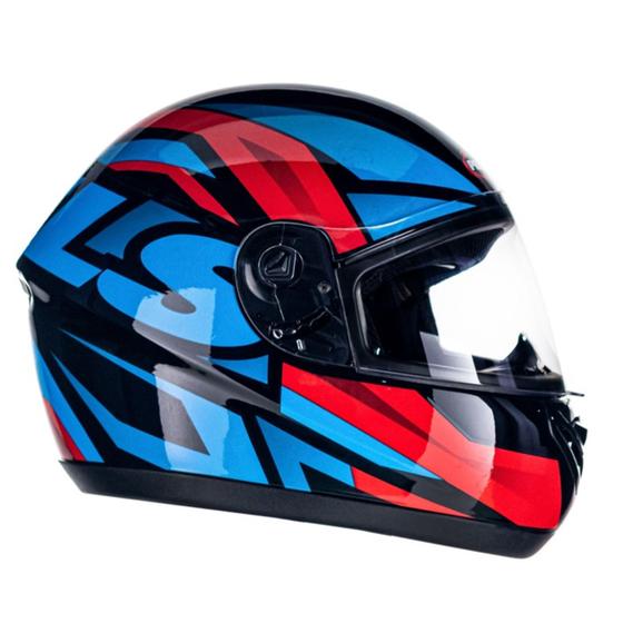 Capacete Peels Spike Maxi Azul Celeste Colorido - Capacetes de Moto ...