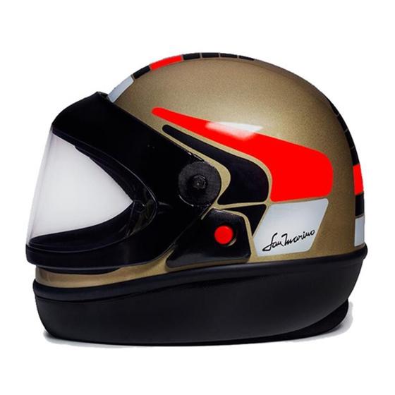Capacete San Marino Induma Moto Taurus Motoqueiro Integral - Capacetes ...