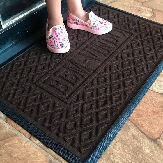 Capacho 40x60 Tapete de Porta Antiderrapante Borracha Decoração Sala ...