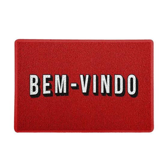Capacho De Porta Vermelho Welcome - B2Beek - Capacho / Tapete de ...