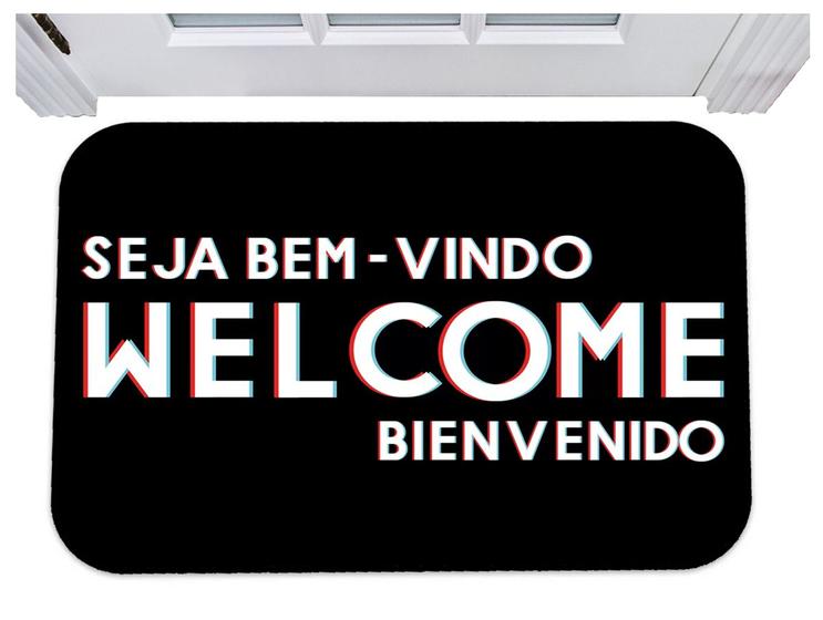 Capacho seja bem vindo welcome bievenido tapete 40x60 - Super Presentez ...