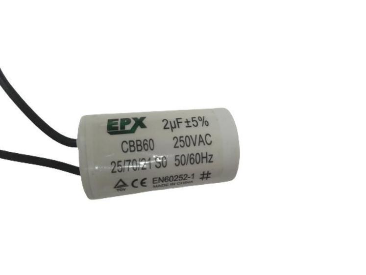 Capacitor De Partida Para Motor 2Mf Epx 250Vac - Capacitor - Magazine Luiza
