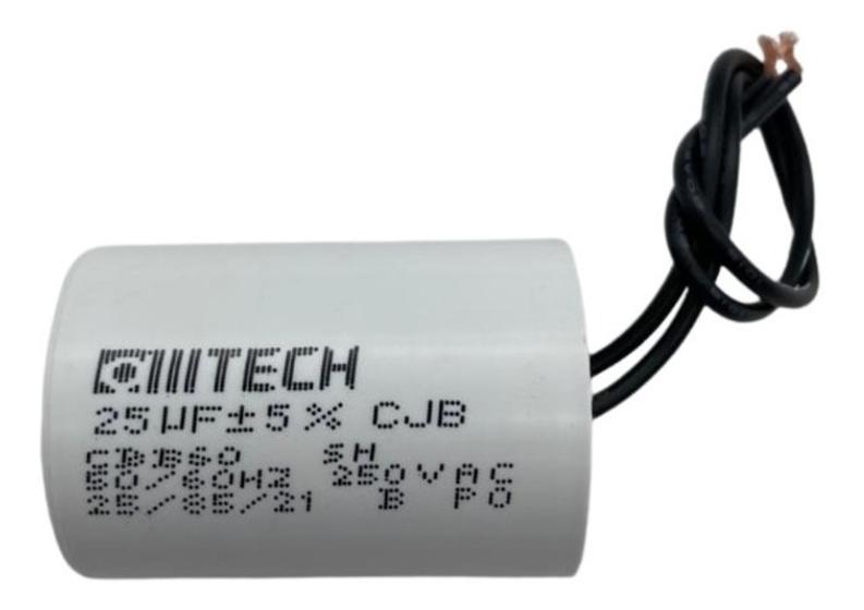 Capacitor Partida 25uf/250v/2 Fios, Motor Portão Eletrônico - Allsemi ...
