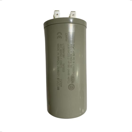 Capacitor Permanente 30uf 440vca 30 Microfarad 10 3000h WEG JL ...