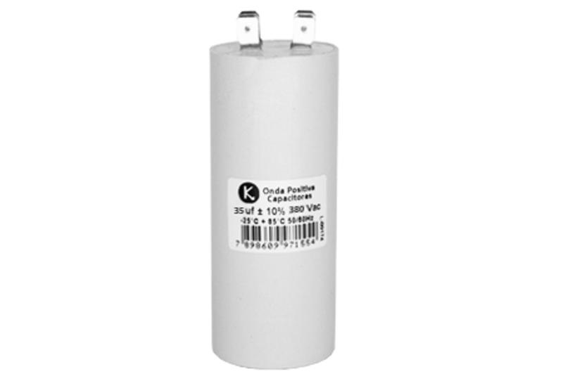 Capacitor Permanente Terminal 35uF 380V - Onda Positiva - Capacitor ...